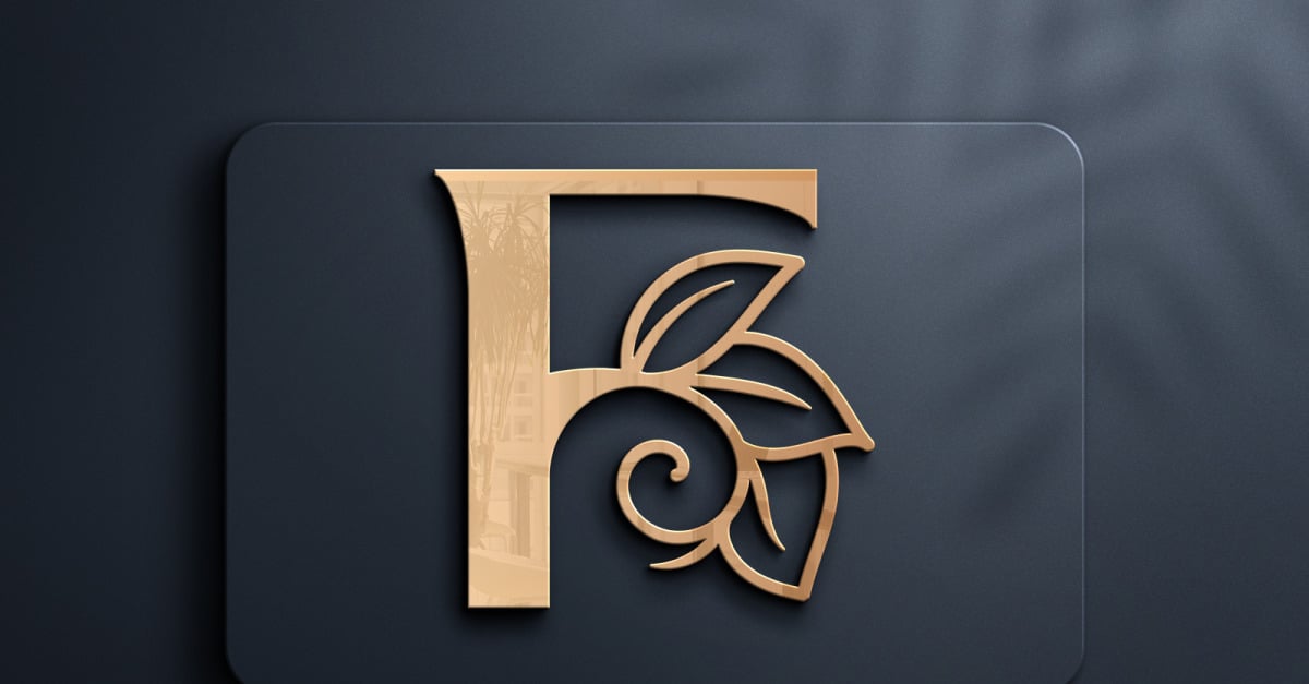 Letter F Monogram Beauty Logo design - TemplateMonster