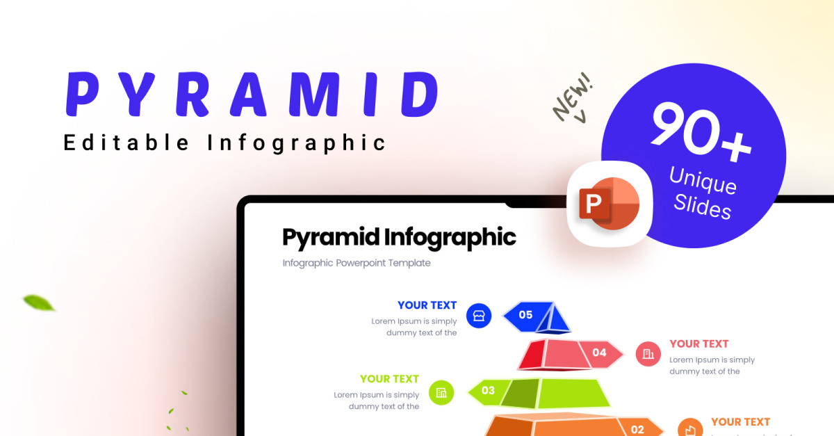 Pyramid Business Infographic Template - TemplateMonster Pyramid Business Infographic Template - TemplateMonster