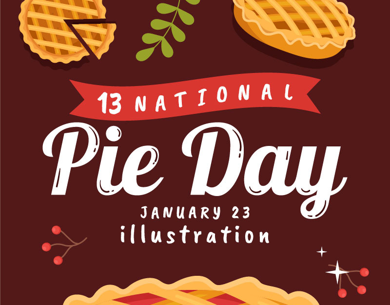 13 National Pie Day Illustration #296174 - TemplateMonster