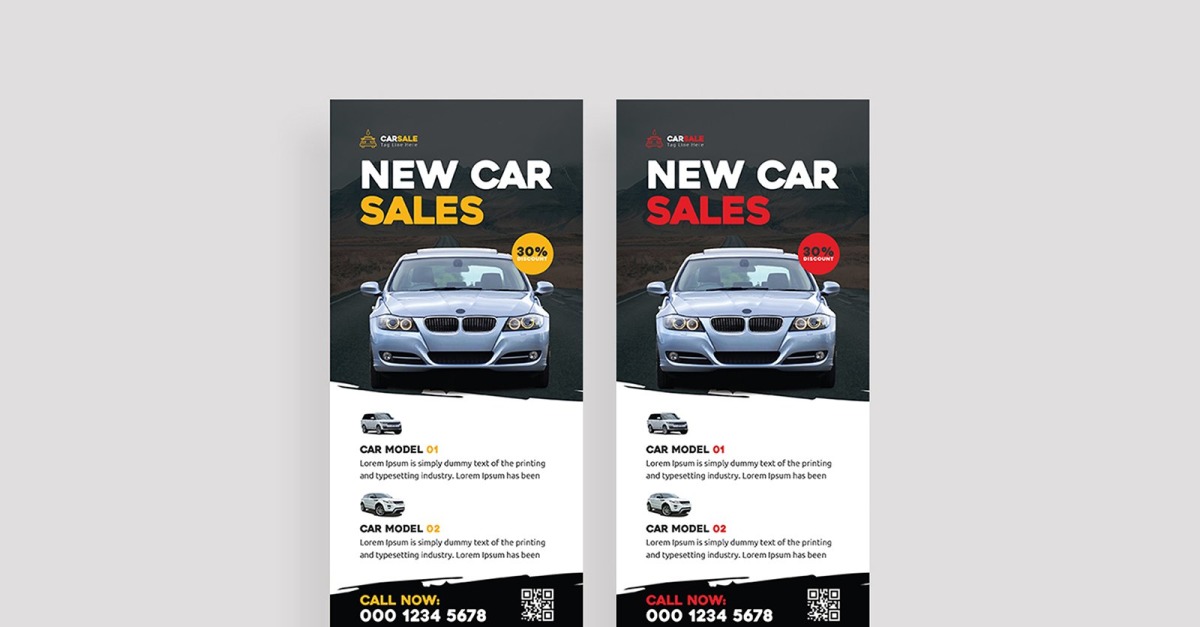 Car Sale Rack Card or Dl Flyer Design - TemplateMonster