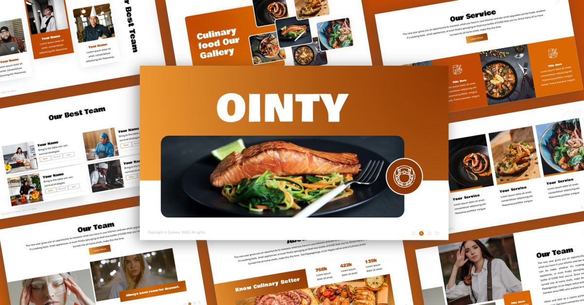 Ointy - Culinary Multipurpose PowerPoint Template