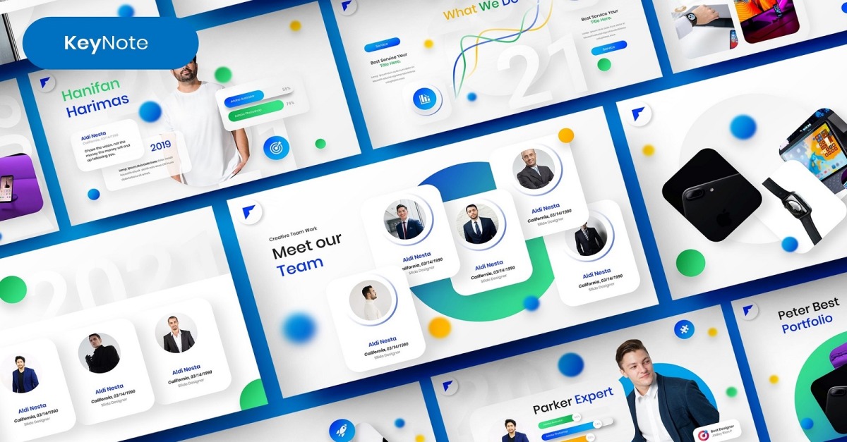 Parker - Plantilla de Keynote empresarial - TemplateMonster