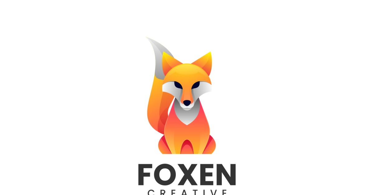 Fox Gradient Logo Style 5 #296461 - TemplateMonster