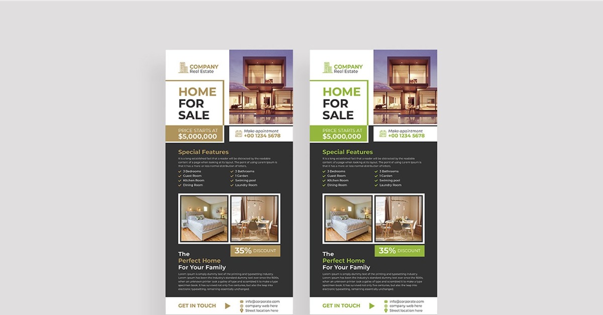 Modello di carta rack casa immobiliare - TemplateMonster