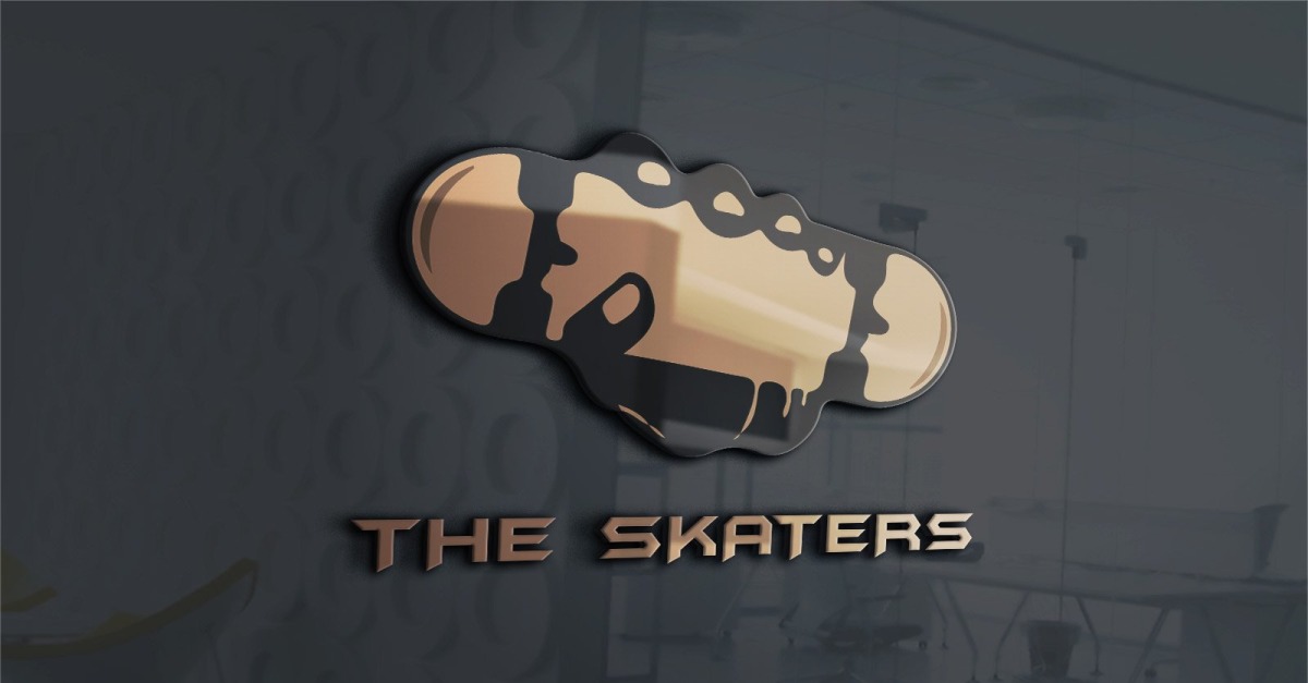 Le modèle de logo Skaters pour Skateboard Shop