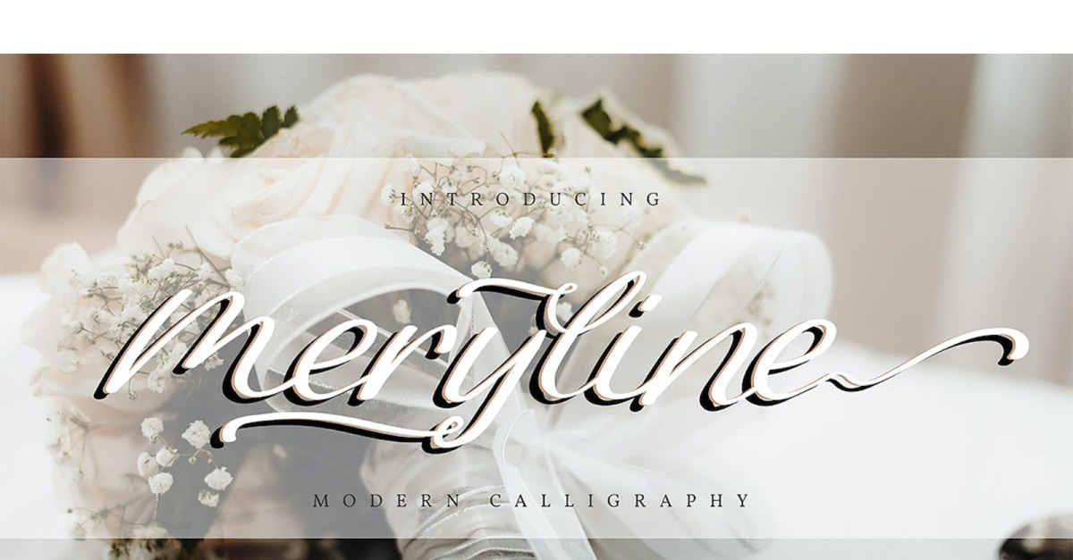 Meryline Modern Calligraphy Font #296853 - TemplateMonster