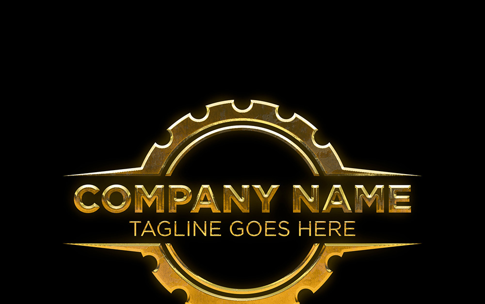 Modèle de logo professionnel pour machines/pièces automobiles