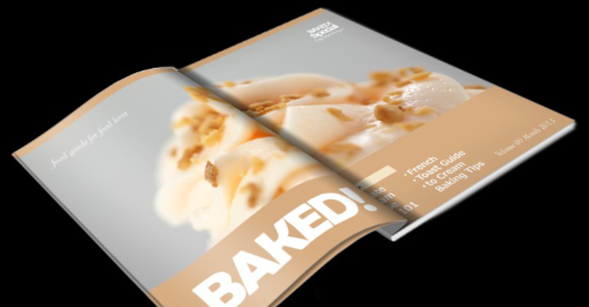 Bakery Themed Magazine Template #297527 - TemplateMonster