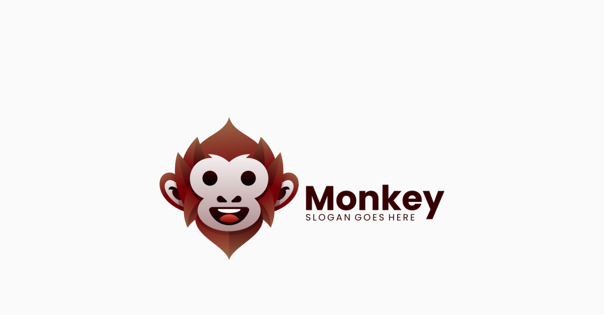 Style de logo dégradé de singe 1 #297590 - TemplateMonster