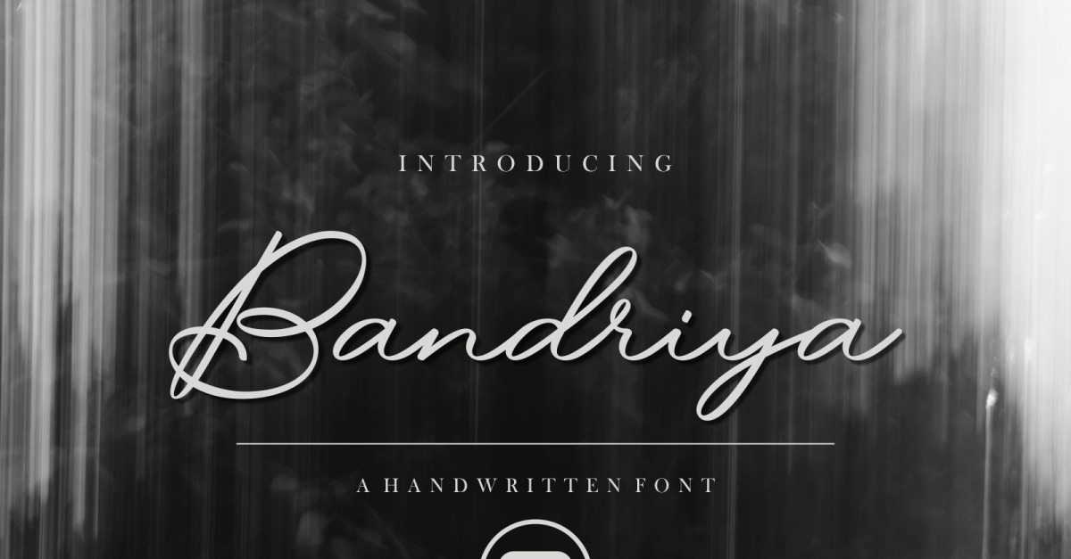 Bandriya - Handwritten Script Font #297655 - TemplateMonster