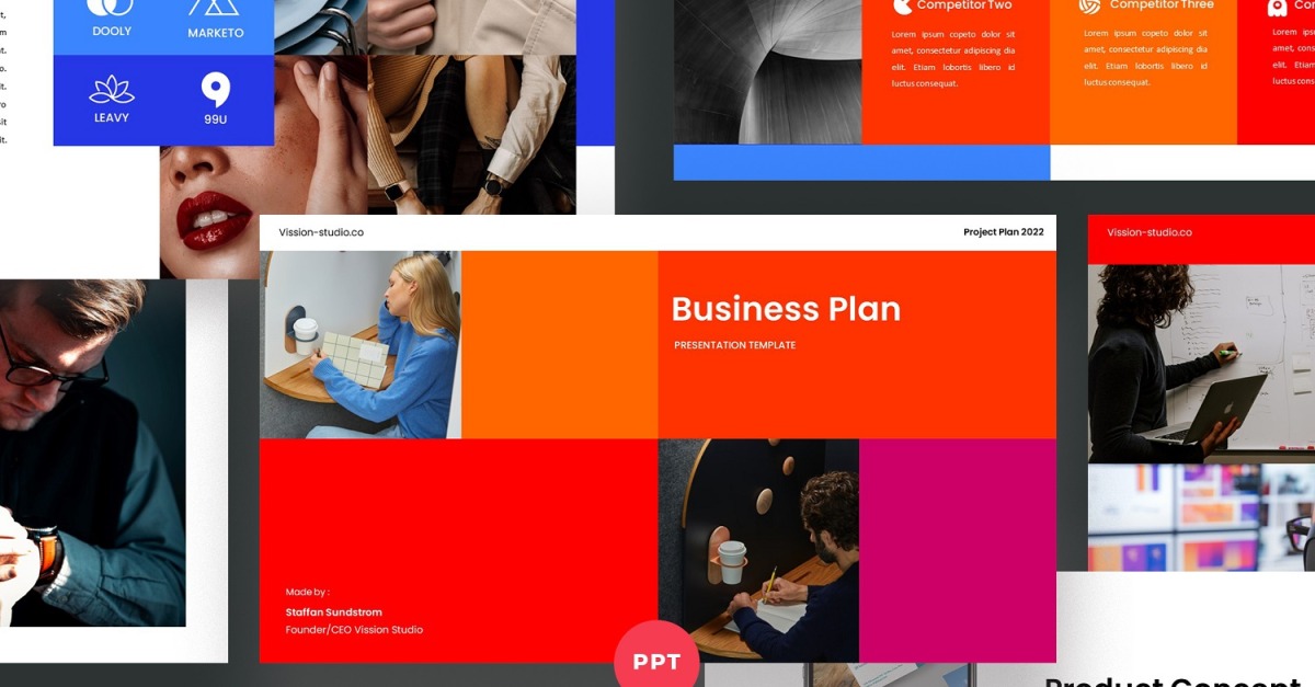 Modèle PowerPoint de plan d'affaires - BP4