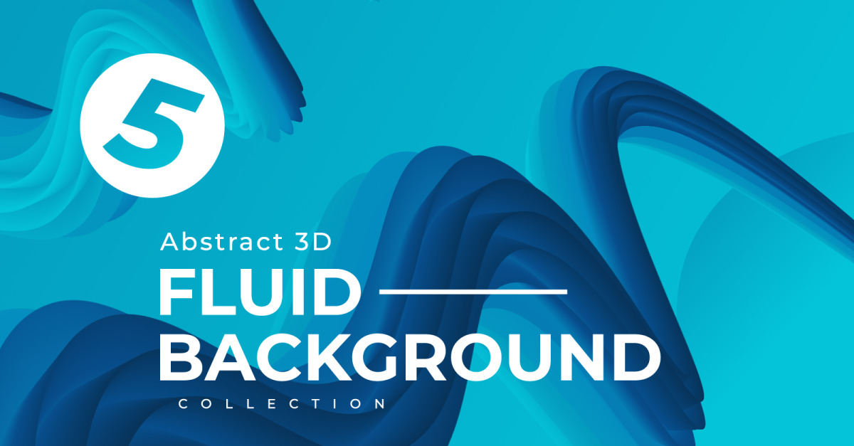 Abstract 3D Fluid Background Pack #297796 - TemplateMonster