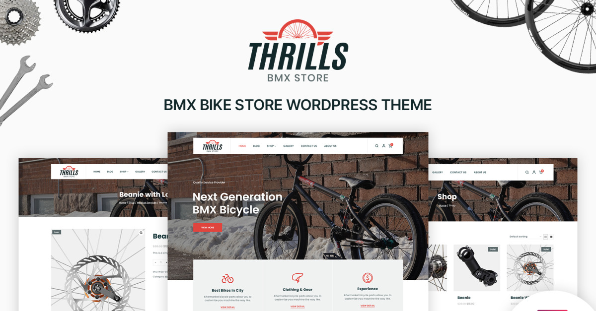 Sensations fortes - Thème WordPress pour vélos et magasins de vélos