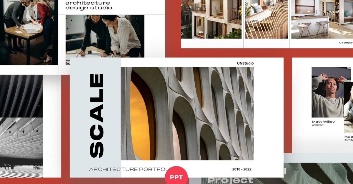 Modello PowerPoint - SCALA Architettura - TemplateMonster