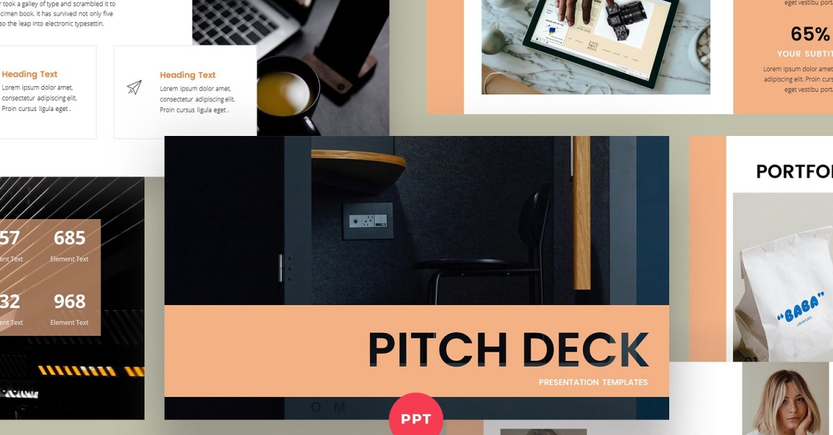 PITCH DECK PowerPoint Template - PD2 - TemplateMonster