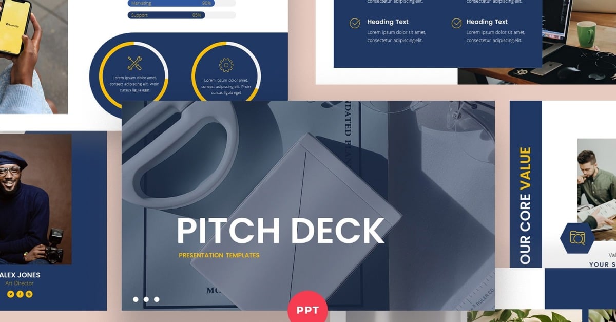 PITCH DECK PowerPoint Template - PD3 - TemplateMonster