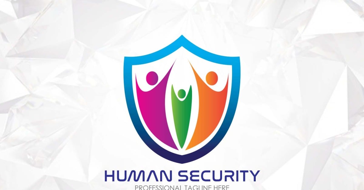 Human Shield Security Logo Design - Identité de marque