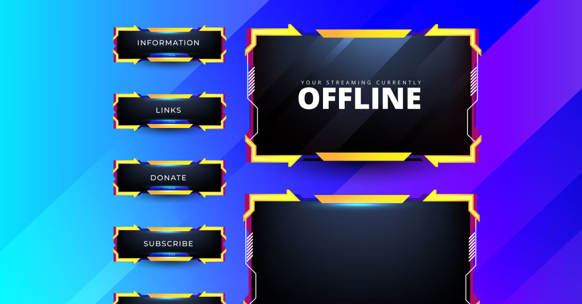 Tema de plantilla de diseño de superposición de panel de pantalla de ...