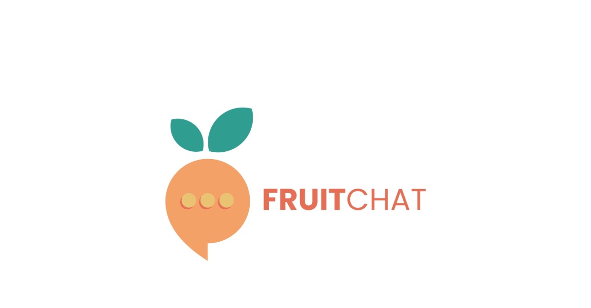 Fruit Chat Simple Logo Style #299105 - TemplateMonster