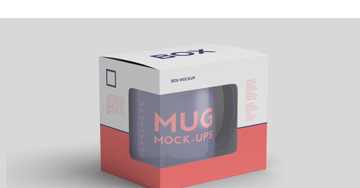 Mug inside The Box Mockup #299165 - TemplateMonster
