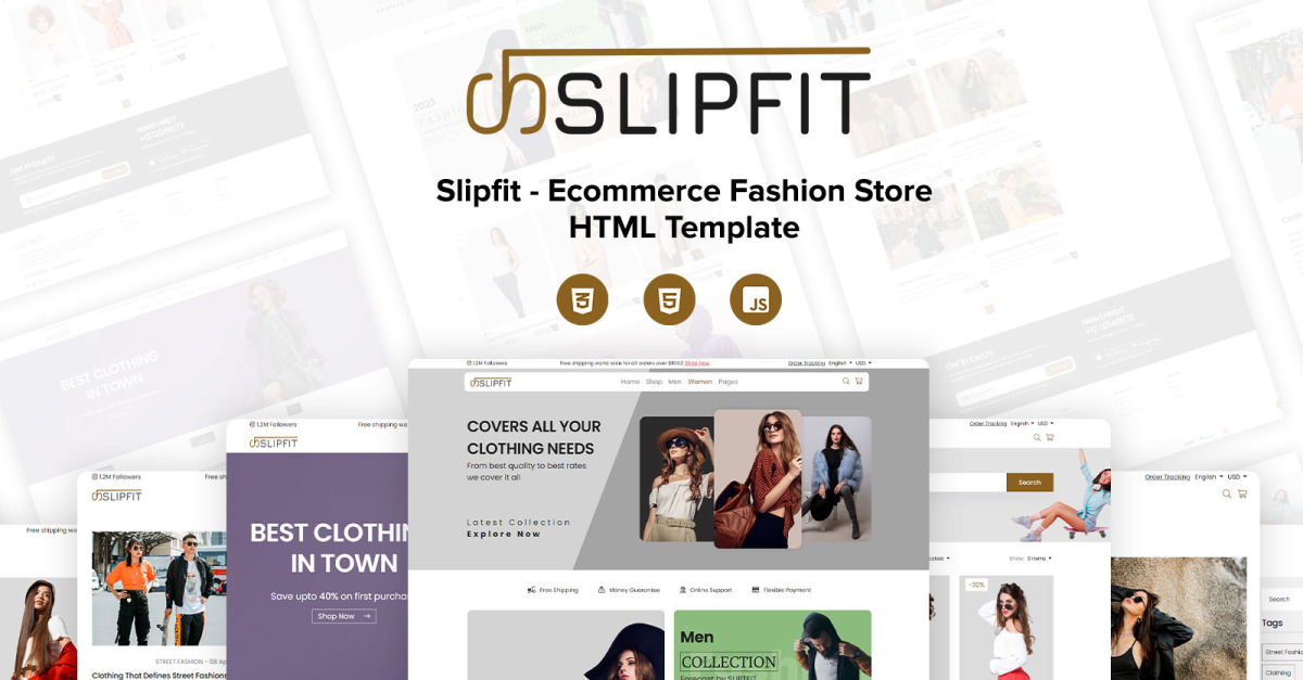 Slipfit – Fashion Ecommerce Responsive HTML Template