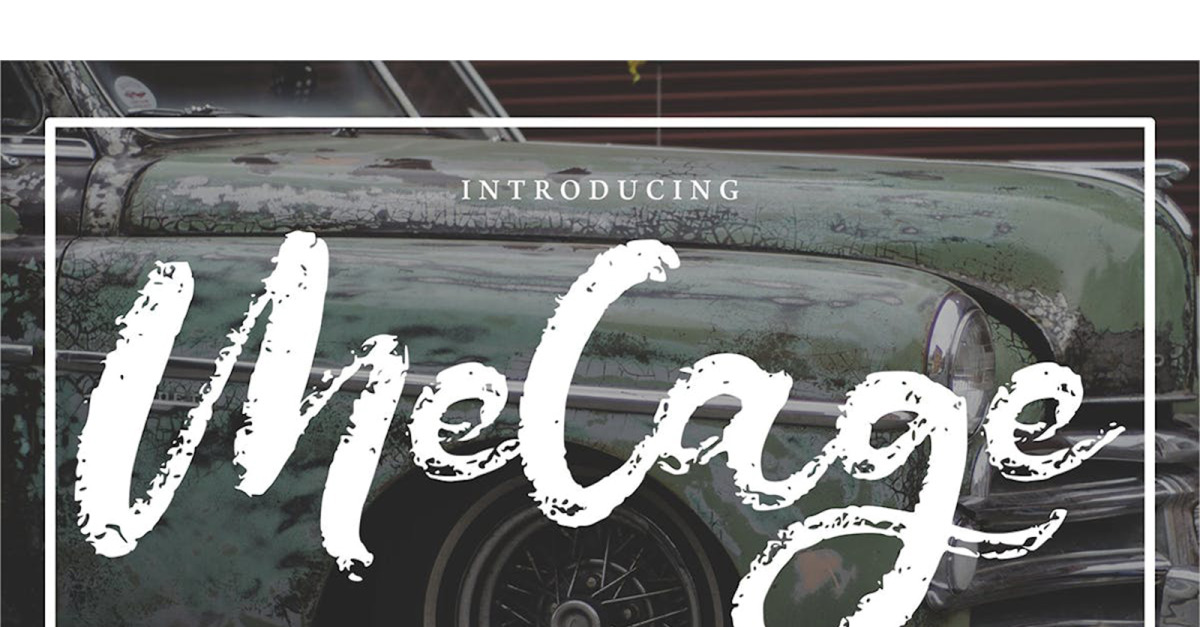 Melage Retro Rogh Skriptschriftart #299311 - TemplateMonster