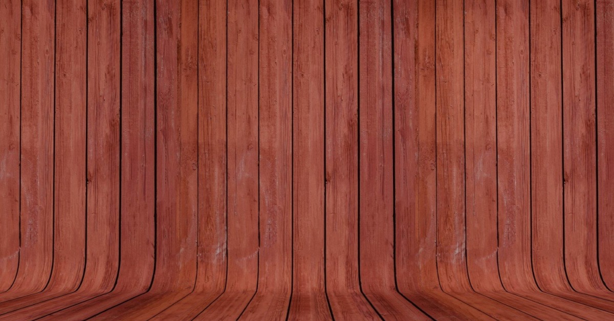 Curved Dark Red Color Wood Parquet background