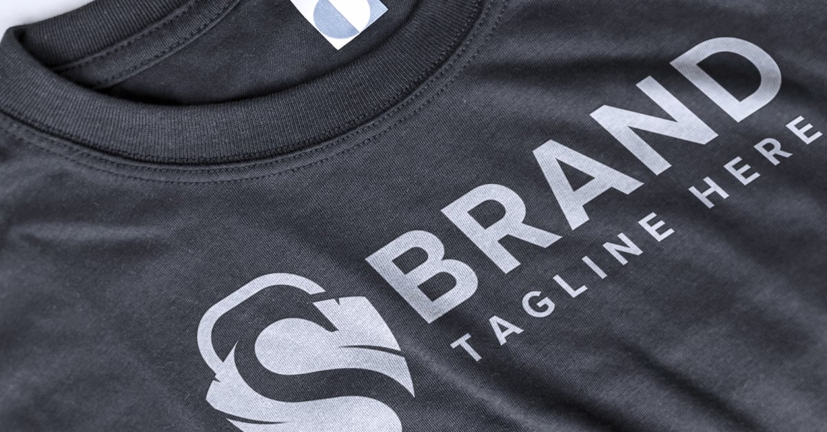 Clothing Embroidered T-Shirt Logo Mockup - TemplateMonster