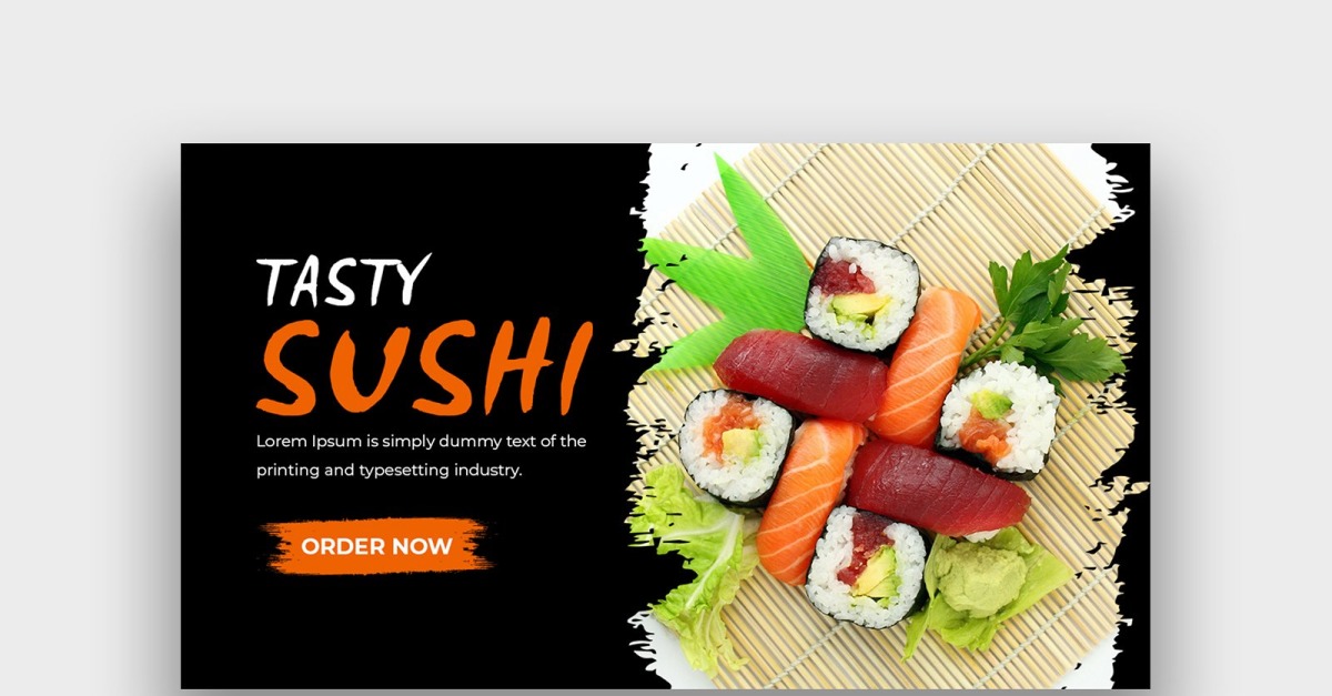 Modern Food Video Thumbnail Template Design - TemplateMonster