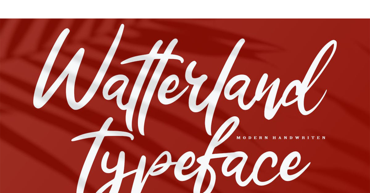 Fonte de caractères Watterland Police de script manuscrite moderne