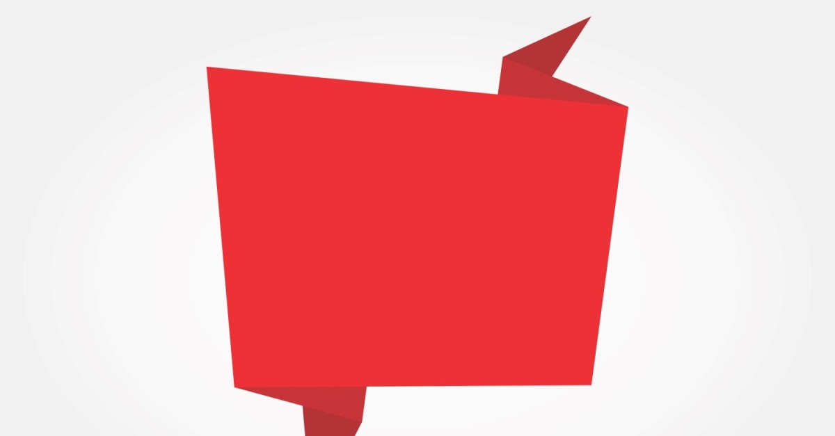 Red Color Popup Ribbon Vector Banner. - TemplateMonster