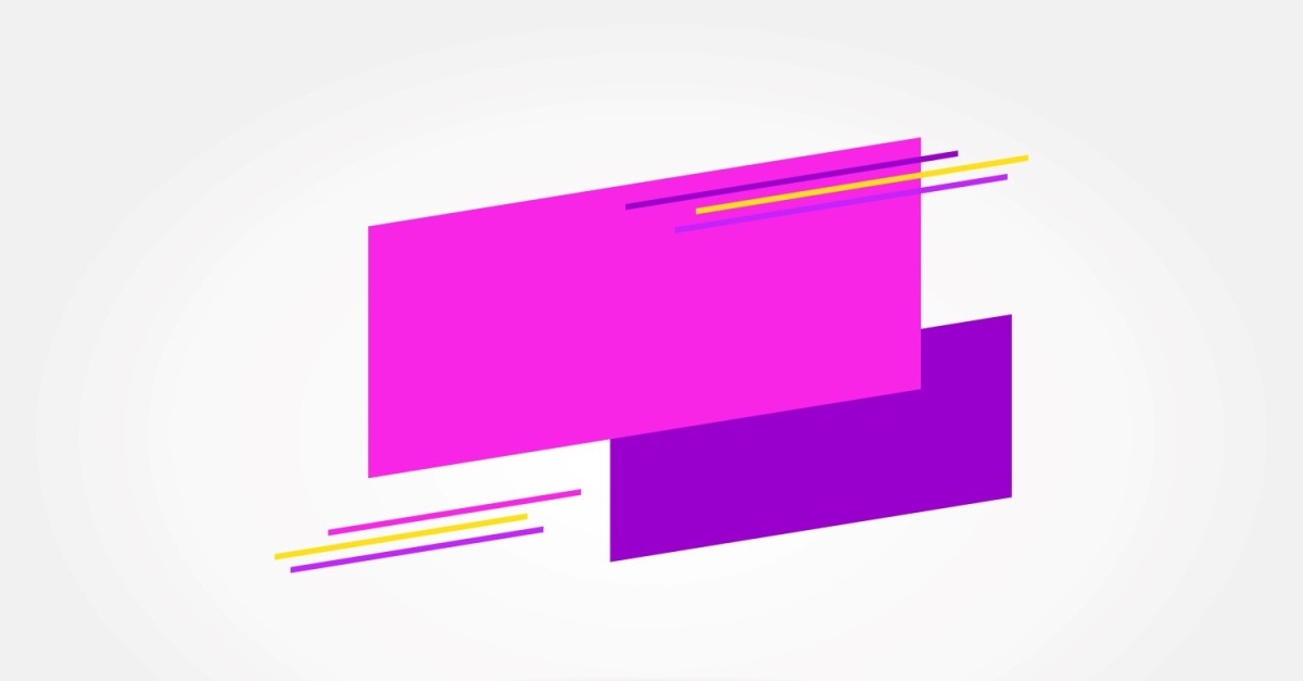 Magenta And Purple Color Popup Ribbon Vector Banner