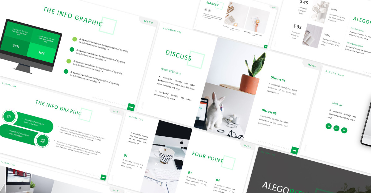 Modèle PowerPoint de projet d'algorithme