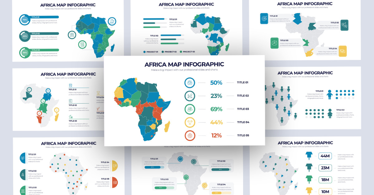 Africa Map Vector Infographic Google Slides Template