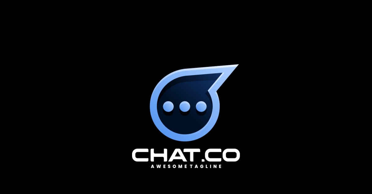 Chat Line Art Logo Style 1 #300208 - TemplateMonster