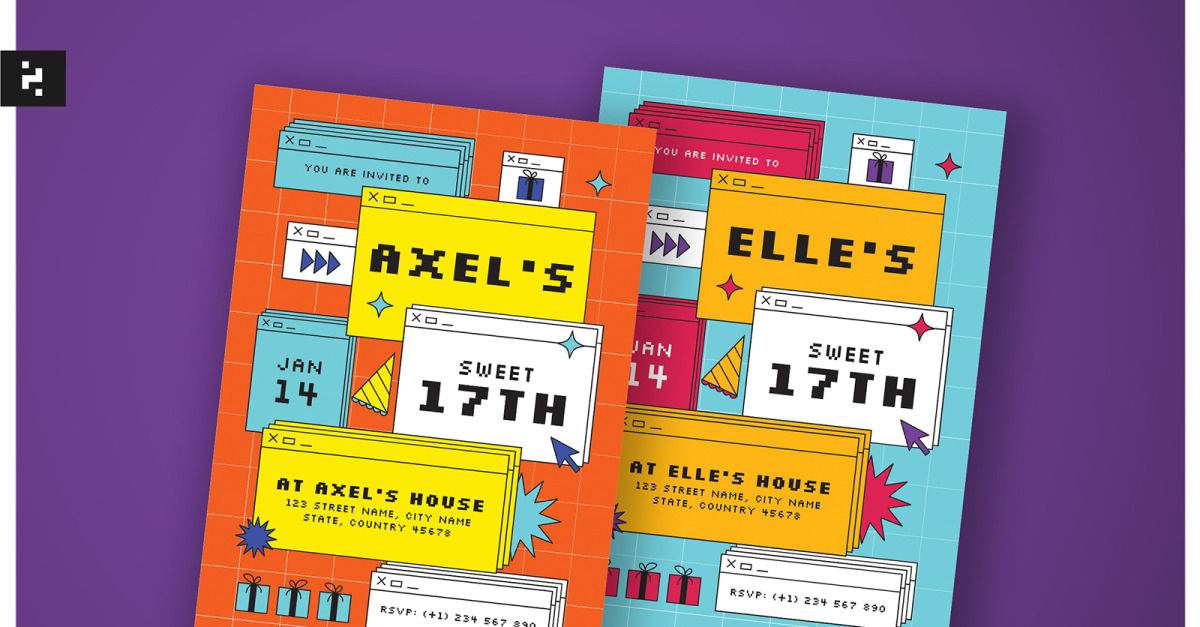 Creative Birthday Invitation #300207 - TemplateMonster