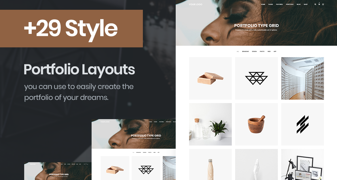Full Portfolio Layouts - PSD Template - TemplateMonster