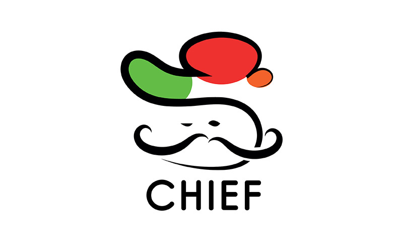 Chief Line Art Logo Design #300490 - TemplateMonster