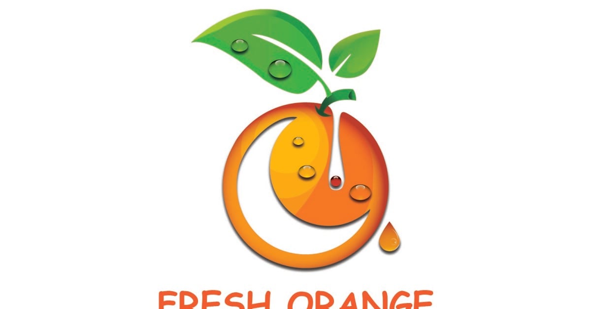 Logo świeżego soku pomarańczowego #300491 - TemplateMonster