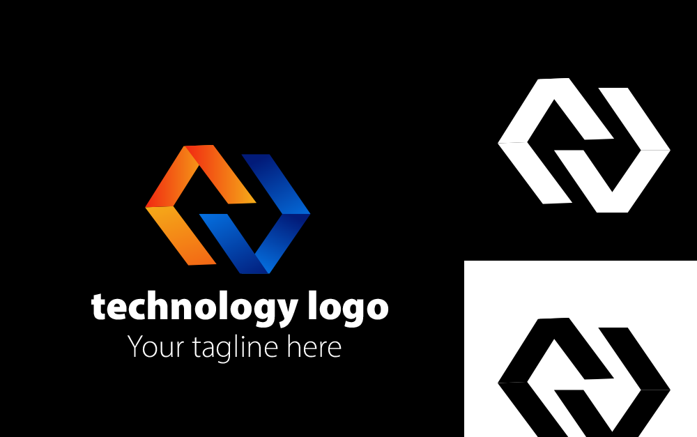 Teknoloji Logo Şablon Tasarımı #300499 - TemplateMonster