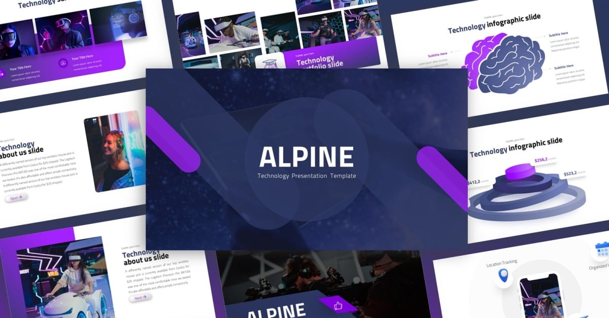 Alpine - Technology Multipurpose PowerPoint Template