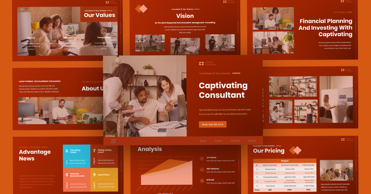 Consult Business Consulting PowerPoint Template