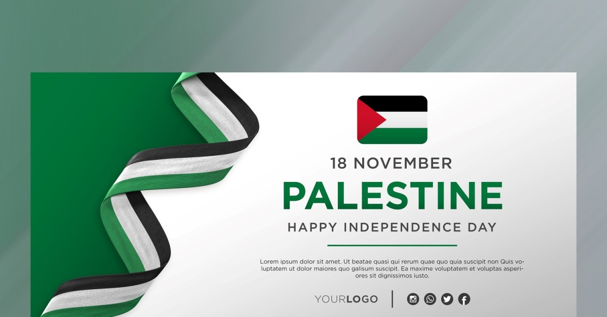 Filistin Toprakları Ulusal Bağımsızlık Günü Kutlama Afişi, Ulusal Yıldönümü