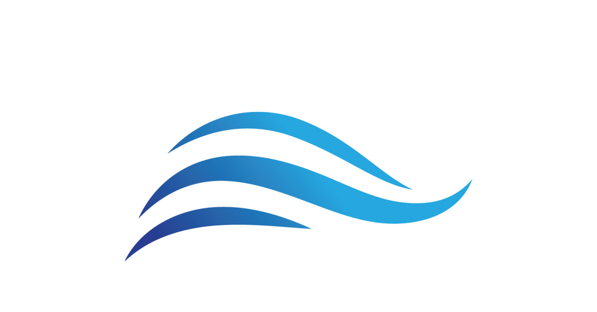 Water Wave logo and symbol. Vector illustration V1