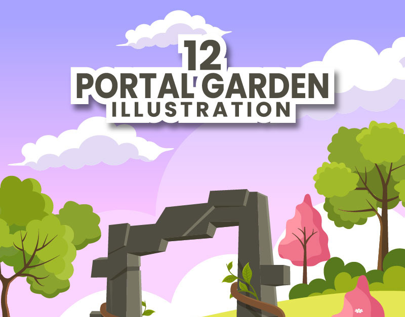 12 Portal Garden Illustration #300947 - TemplateMonster