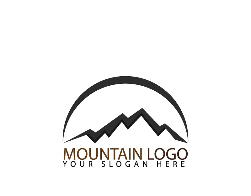 Black Mountain Logo Design Template #301245 - TemplateMonster