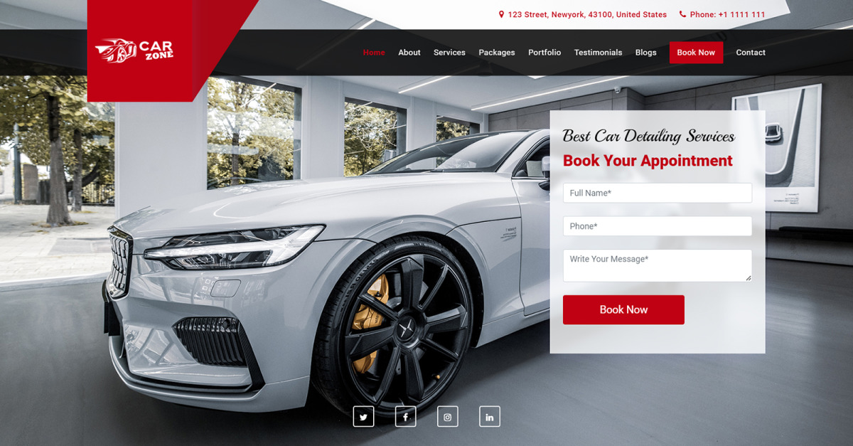 Carzone - Best Auto Repair Services Website Template