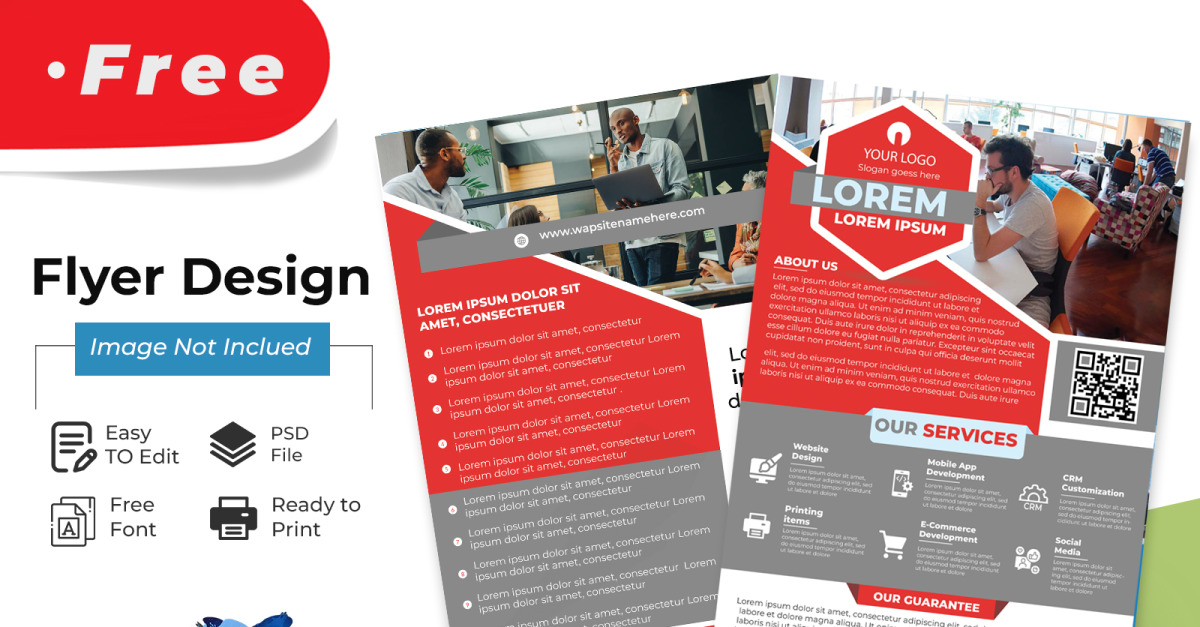 FREE Flyer design template and ready to print