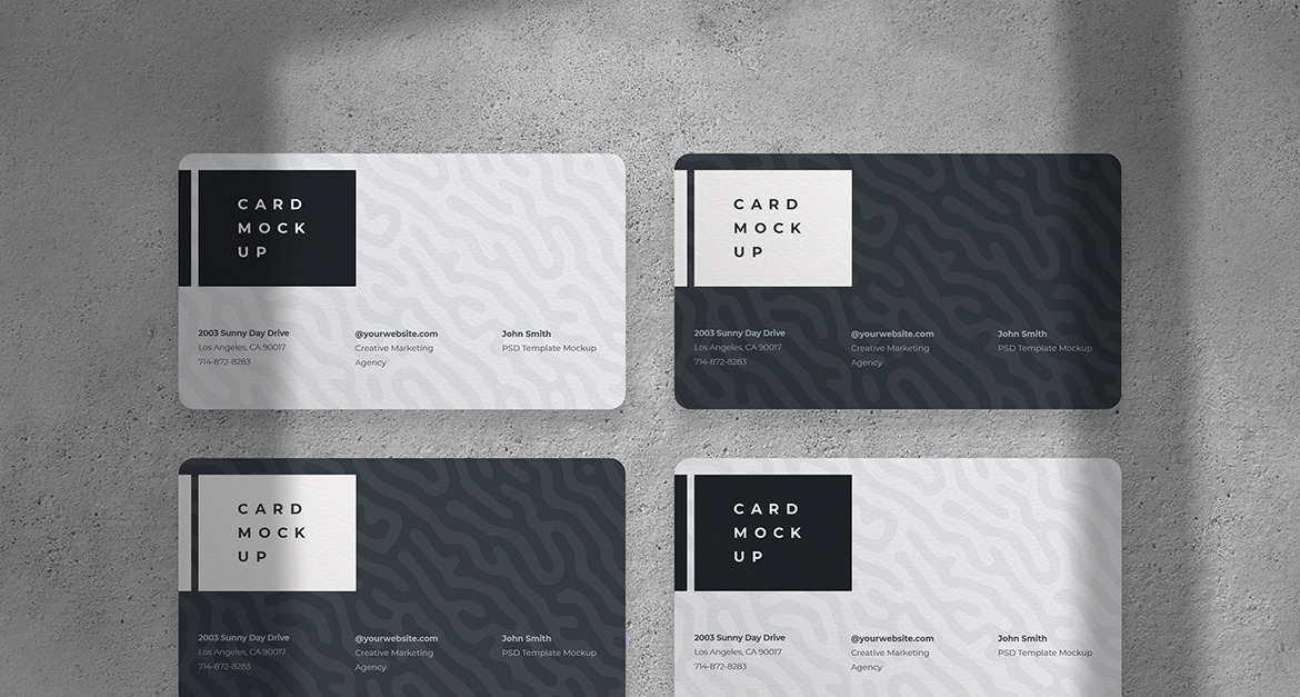 Business Card Mockup PSD Template Vol 20 - TemplateMonster