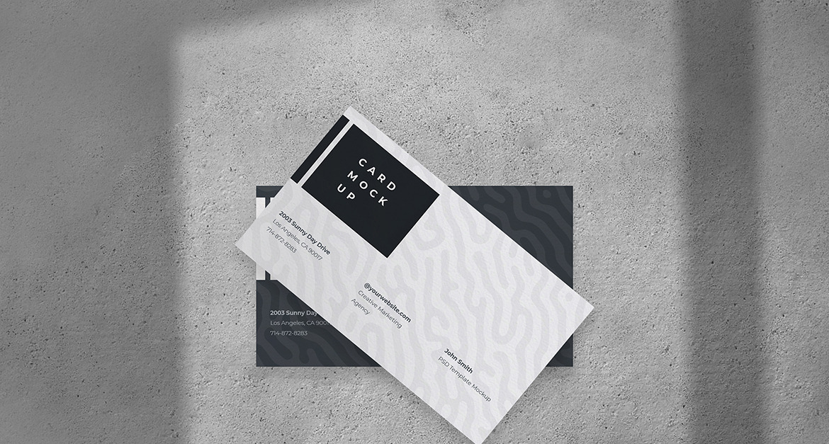Business Card Mockup PSD Template Vol 46 - TemplateMonster